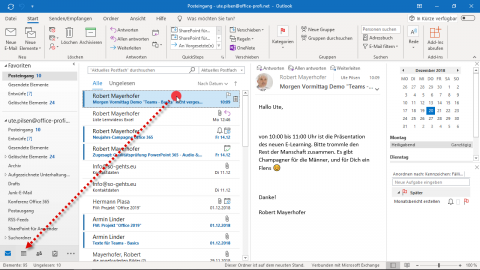 Outlook Tipp: Nachricht in Termin umwandeln... So geht's